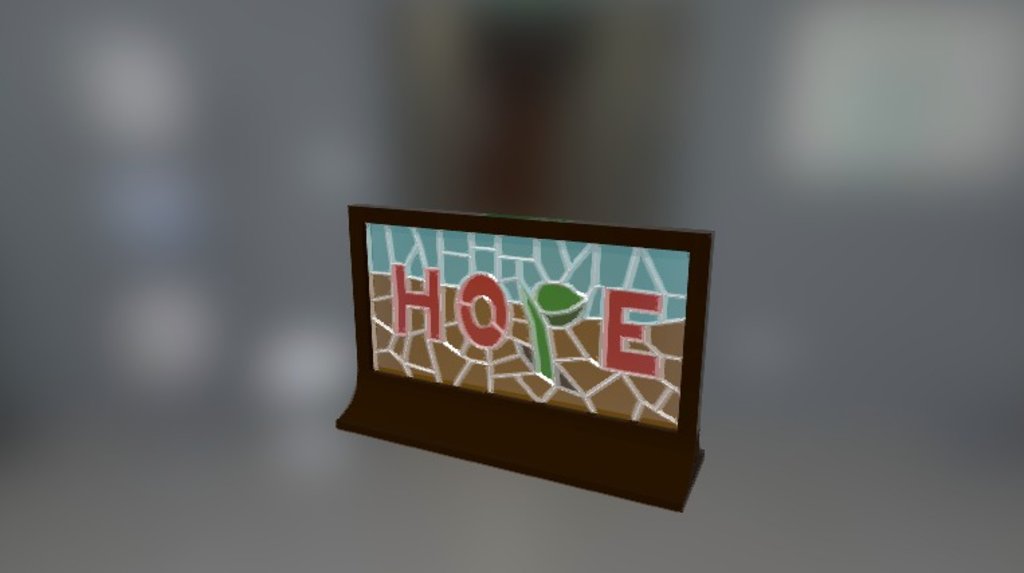 Stained glass Hope - 3D model by techworker1 [76e6be8] - Sketchfab