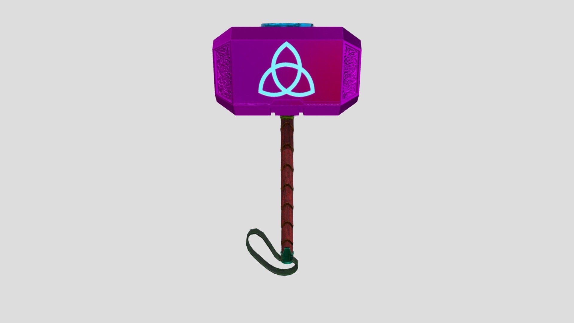 Thors-hammer-mjolnir-low-poly - 3D model by RAJ_A786 [76e7abb] - Sketchfab