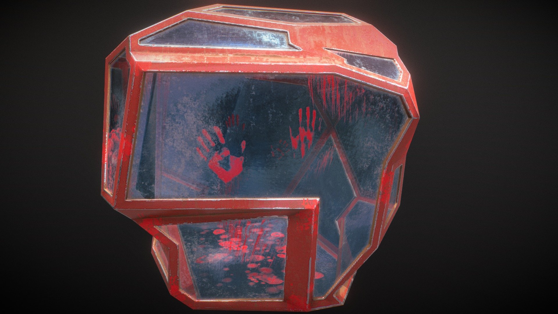 Red Cage - 3D model by Plant (@abhijeetunreal) [76e7b98] - Sketchfab