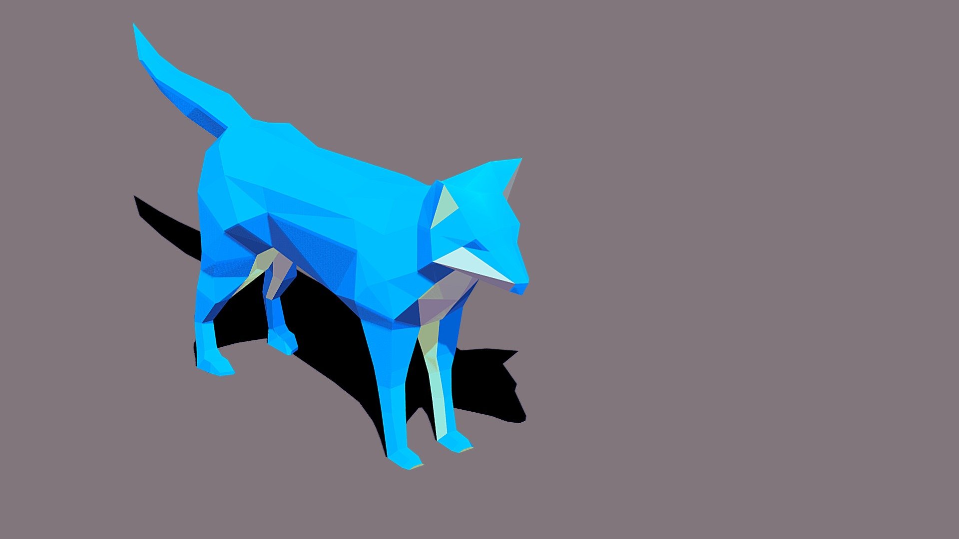 Wolf - low poly - 3D model by David Zanoni (@davidzanoni) [76eac82] - Sketchfab