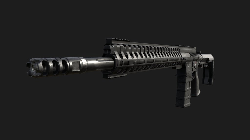 Assault rifle - A 3D model collection by Habsh - Sketchfab