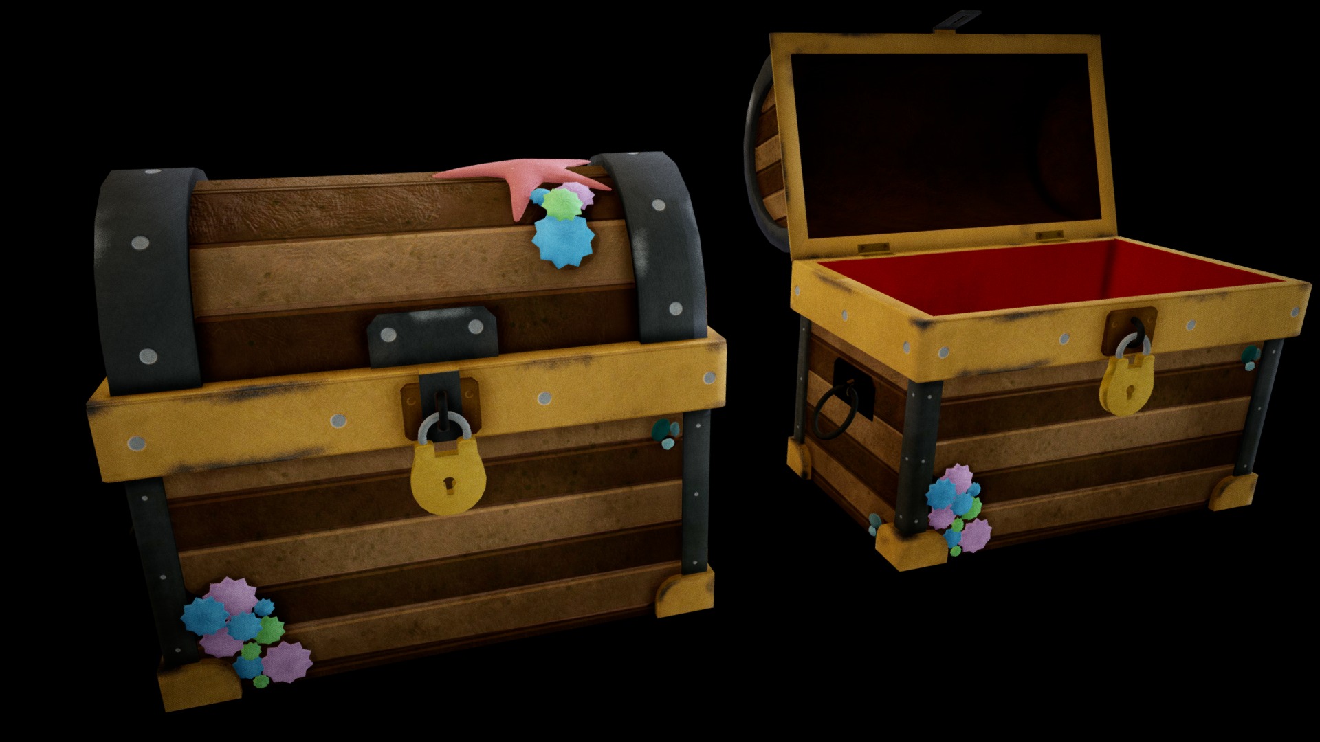 Deep Sea Treasure Chest - 3D model by Ben Weatherley (@benweatherley ...