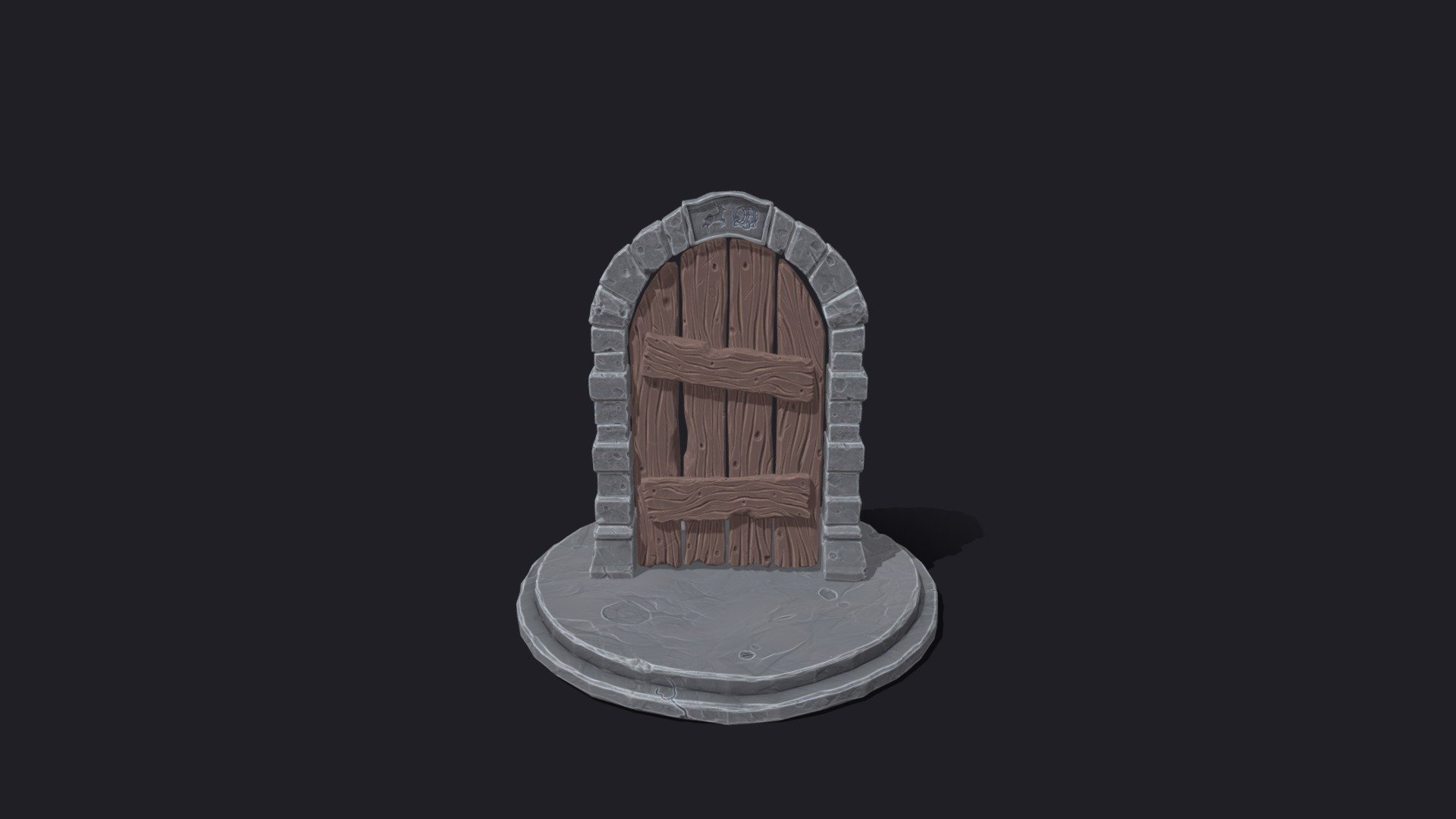 Stylized Door "Mid"-Poly - 3D model by bjarneirmer [76f1e34] - Sketchfab
