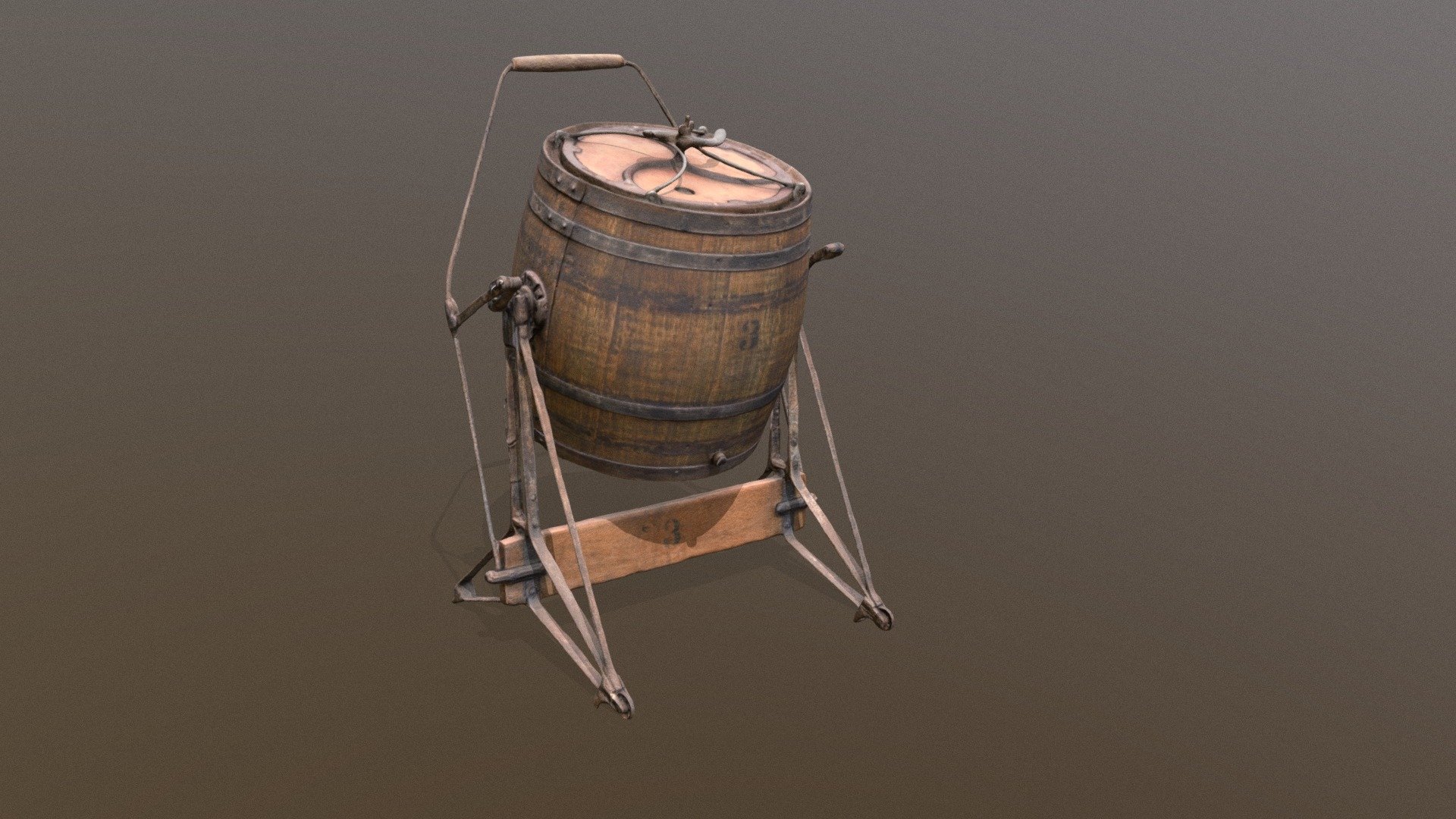 Barrell_Churn - 3D model by kari1 [76f21ae] - Sketchfab