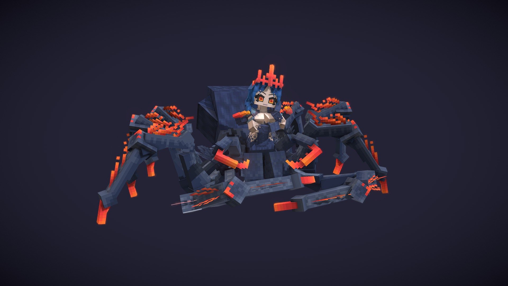Spider queen - 3D model by IBARYSTA [76f2a54] - Sketchfab