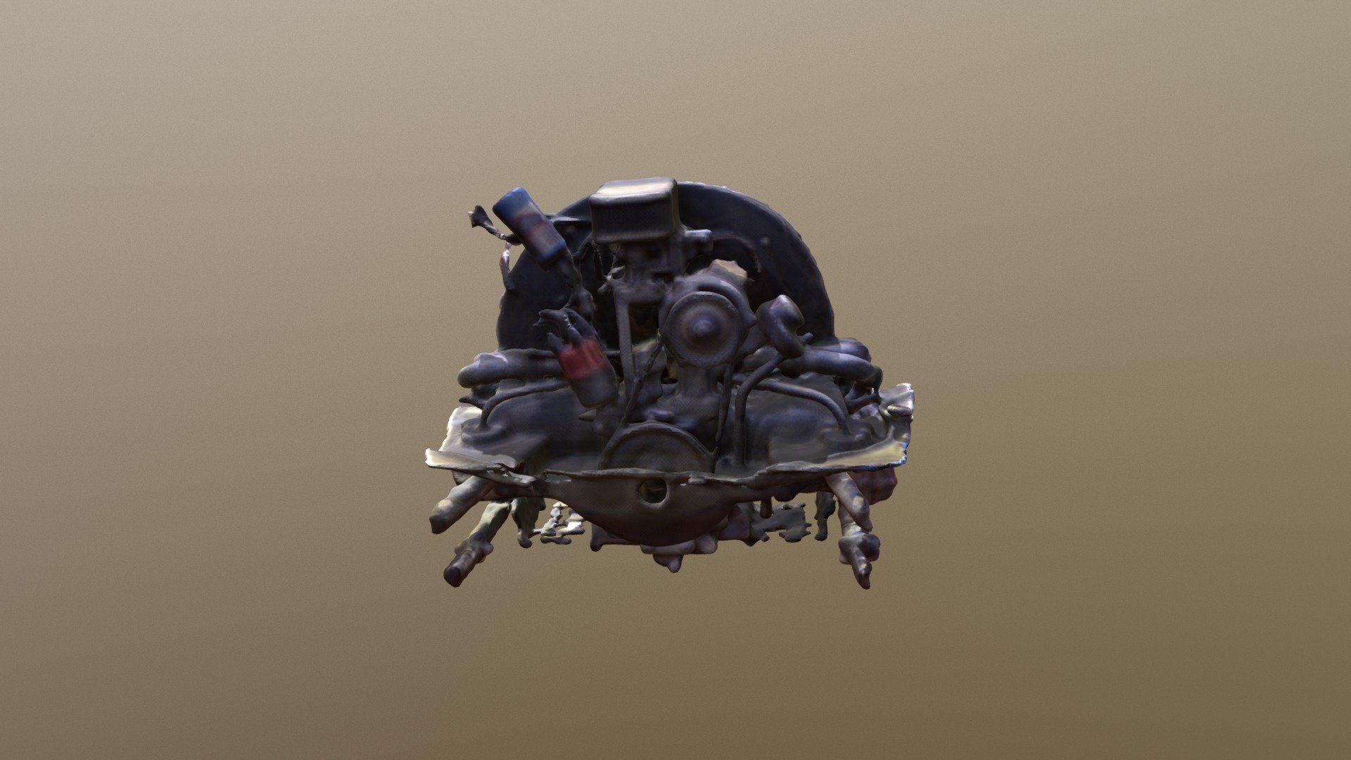 1973 VW Engine - 3D model by artelli [76f5bed] - Sketchfab
