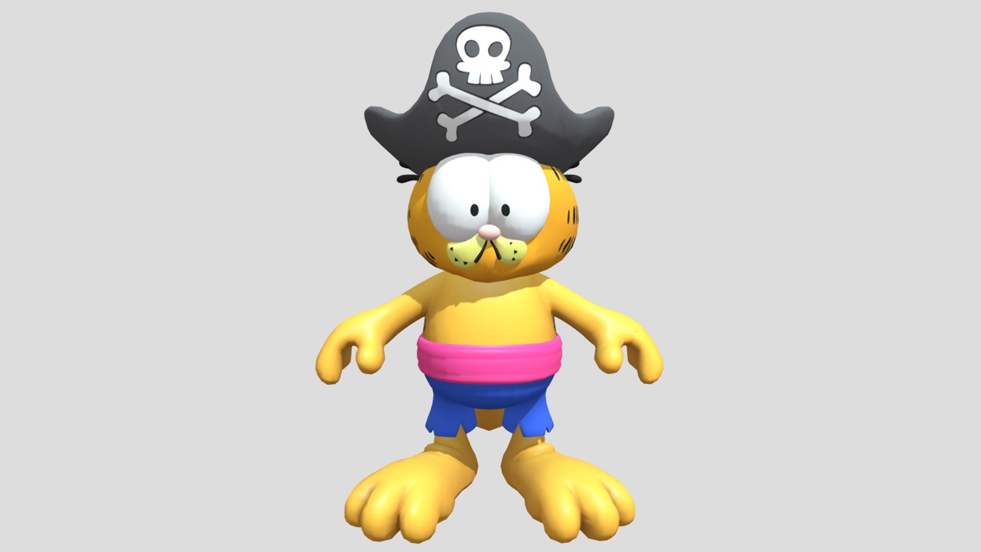 Nasb2 - Garfield Scared Costume - Download Free 3D model by SMF ...