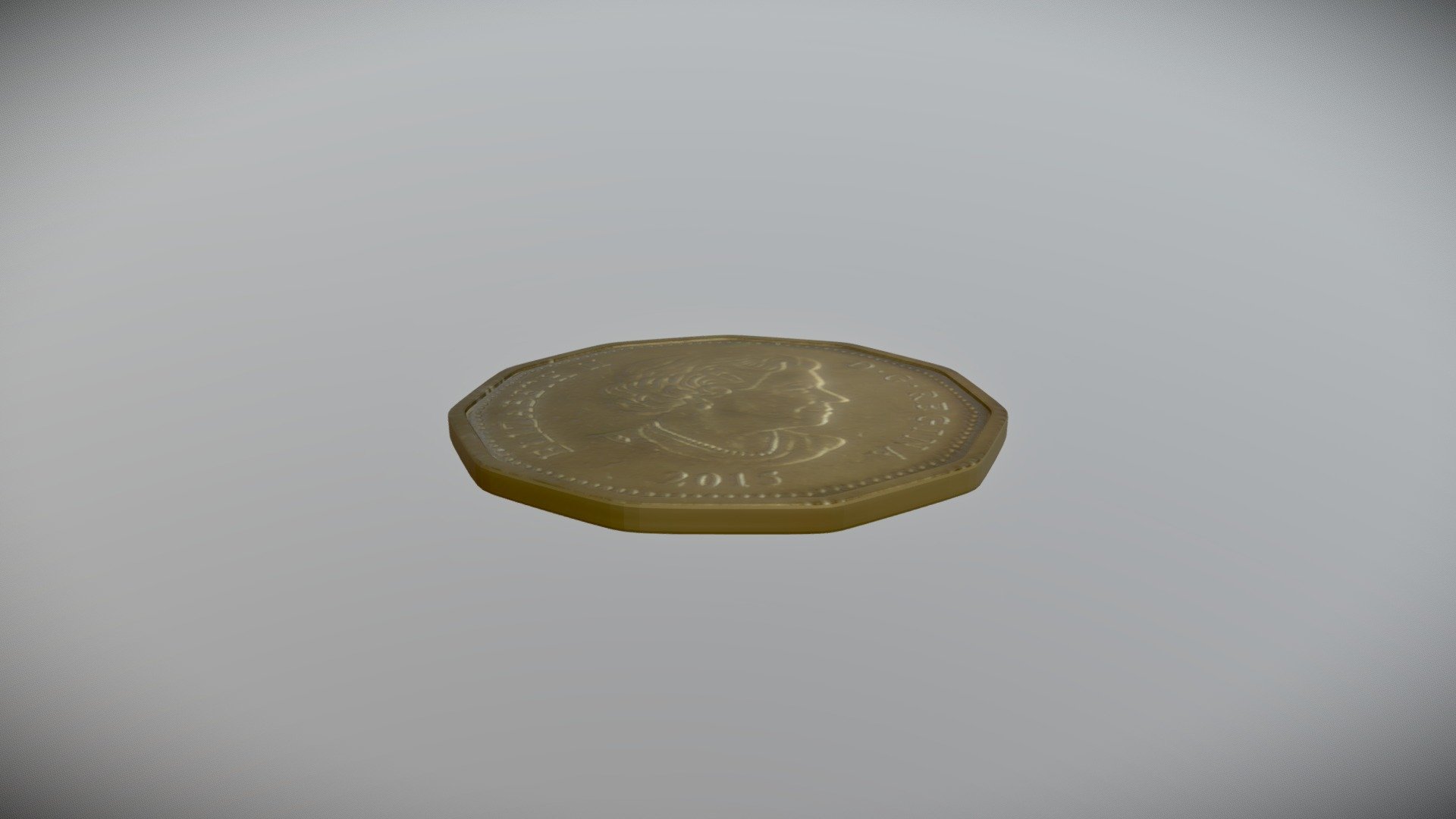 1 canadian dollar - Download Free 3D model by miche de pain (@miche_de ...