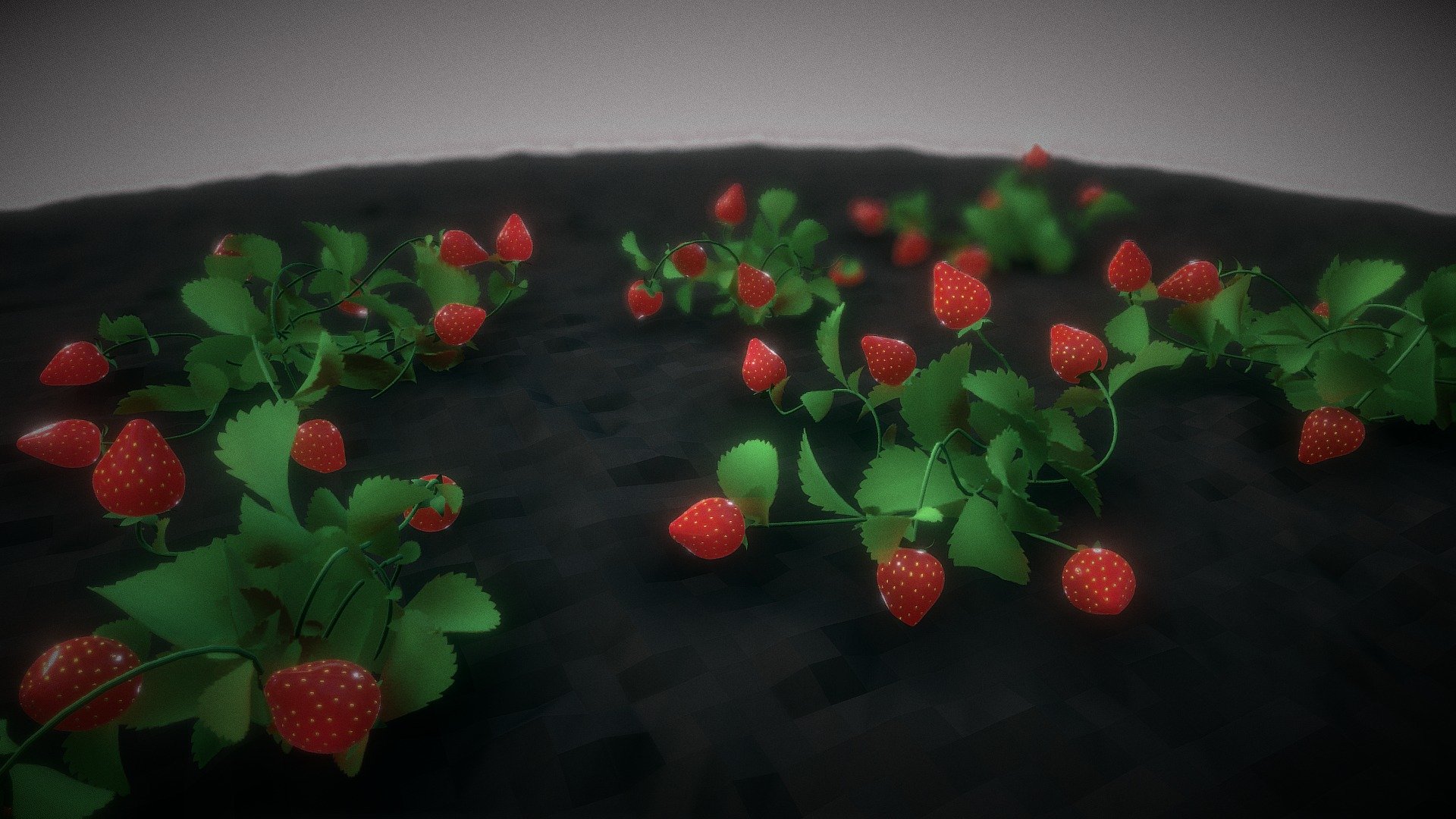 Strawberry Field - 3D model by Buddha (@coraldomino) [76f79a1] - Sketchfab