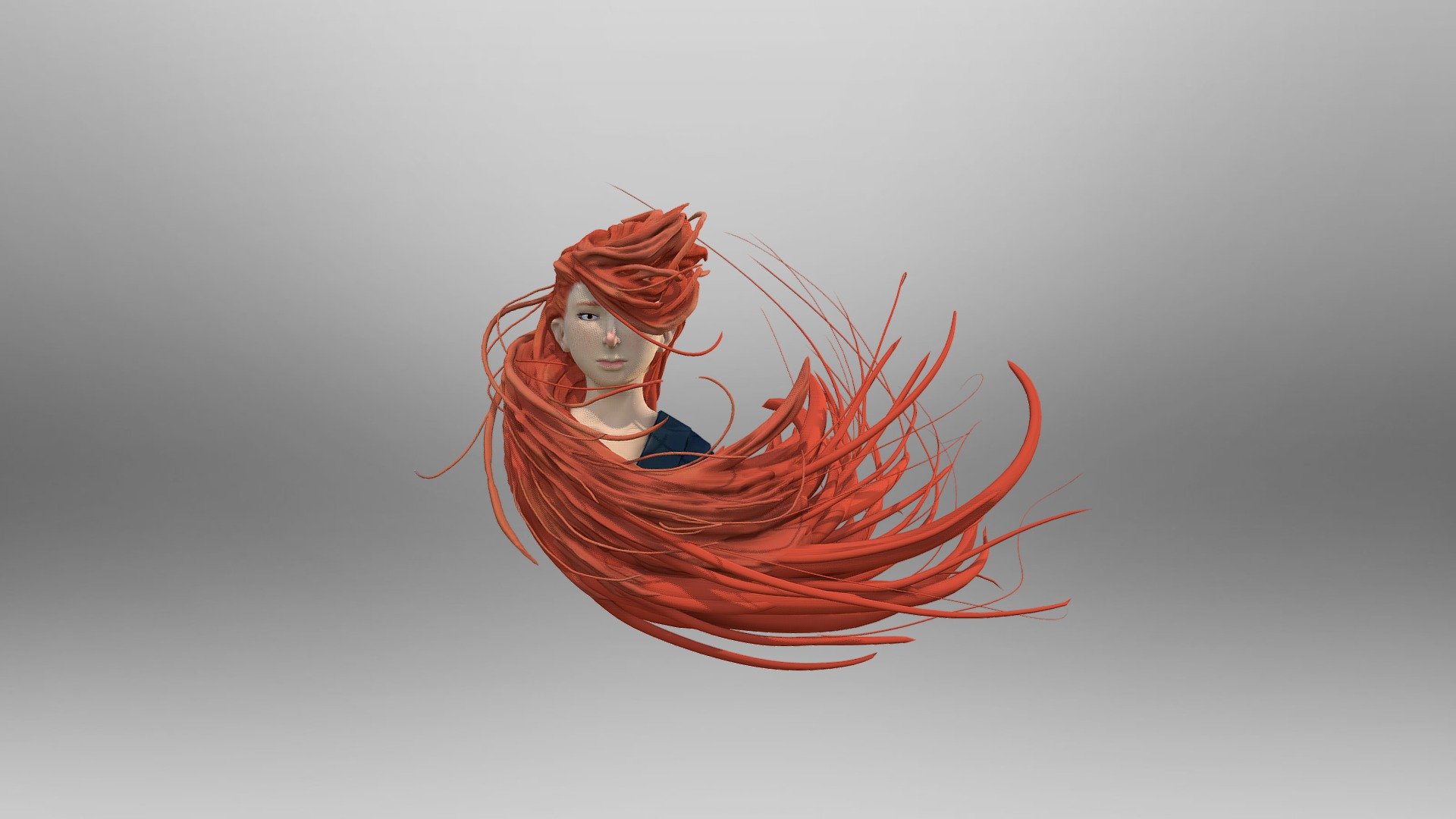 Red Hair - 3D model by Masterpiece Studio Pro (@masterpiecestudiopro ...