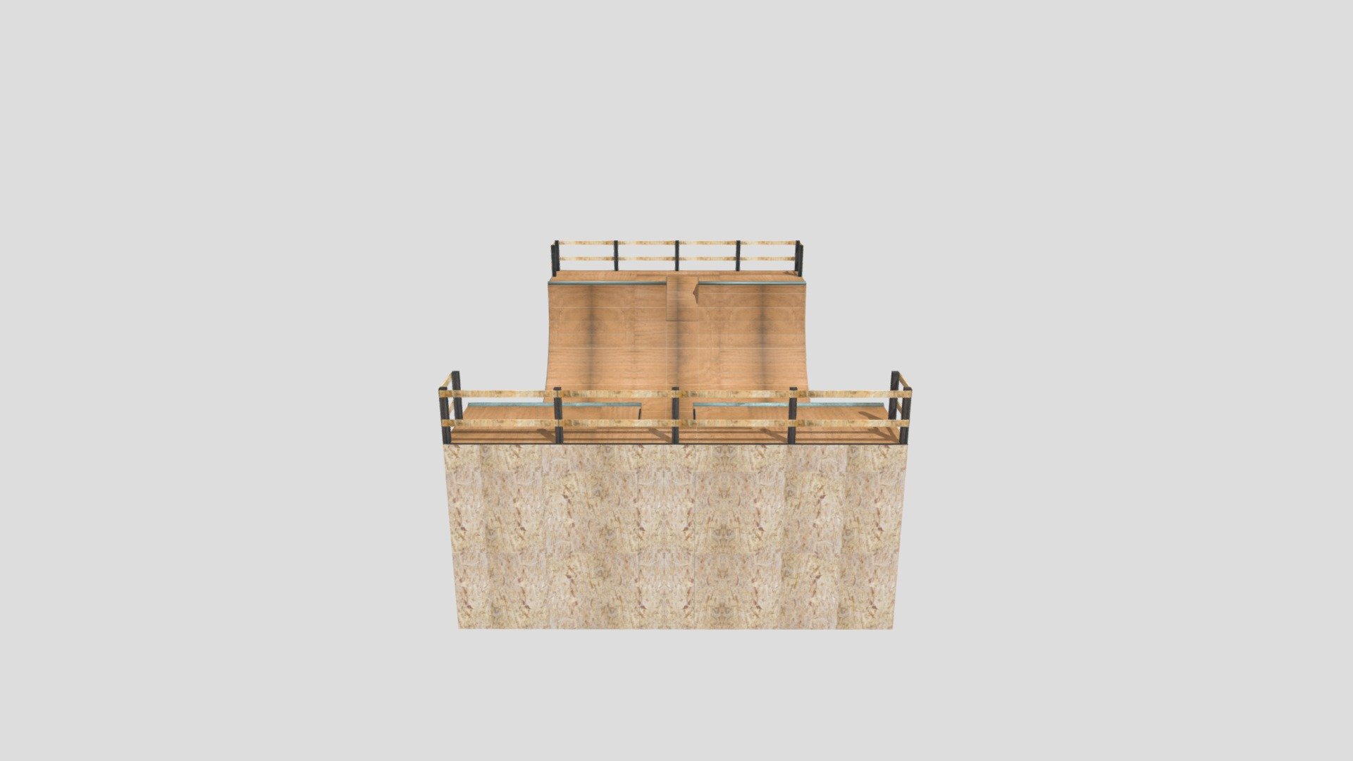textured_half-pipe - Download Free 3D model by Sal-Gran [76f8a92 ...