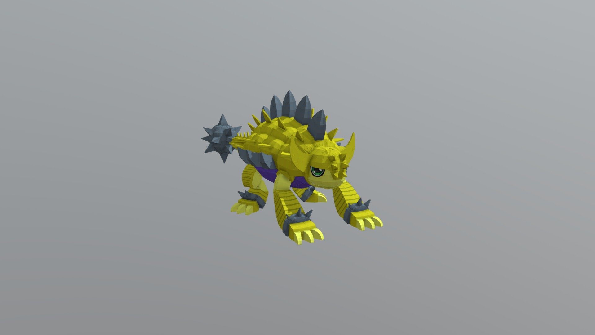 Ankylomon - 3D model by Pogda [76f9d7e] - Sketchfab