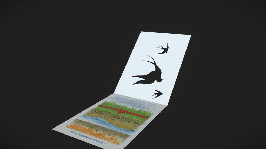 Greeting card - 3D model by Yelload Agency (@yelload) [76fa44e] - Sketchfab
