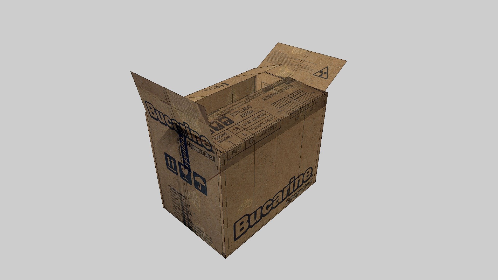 Cardboard box - Download Free 3D model by macriciox [76fa809] - Sketchfab