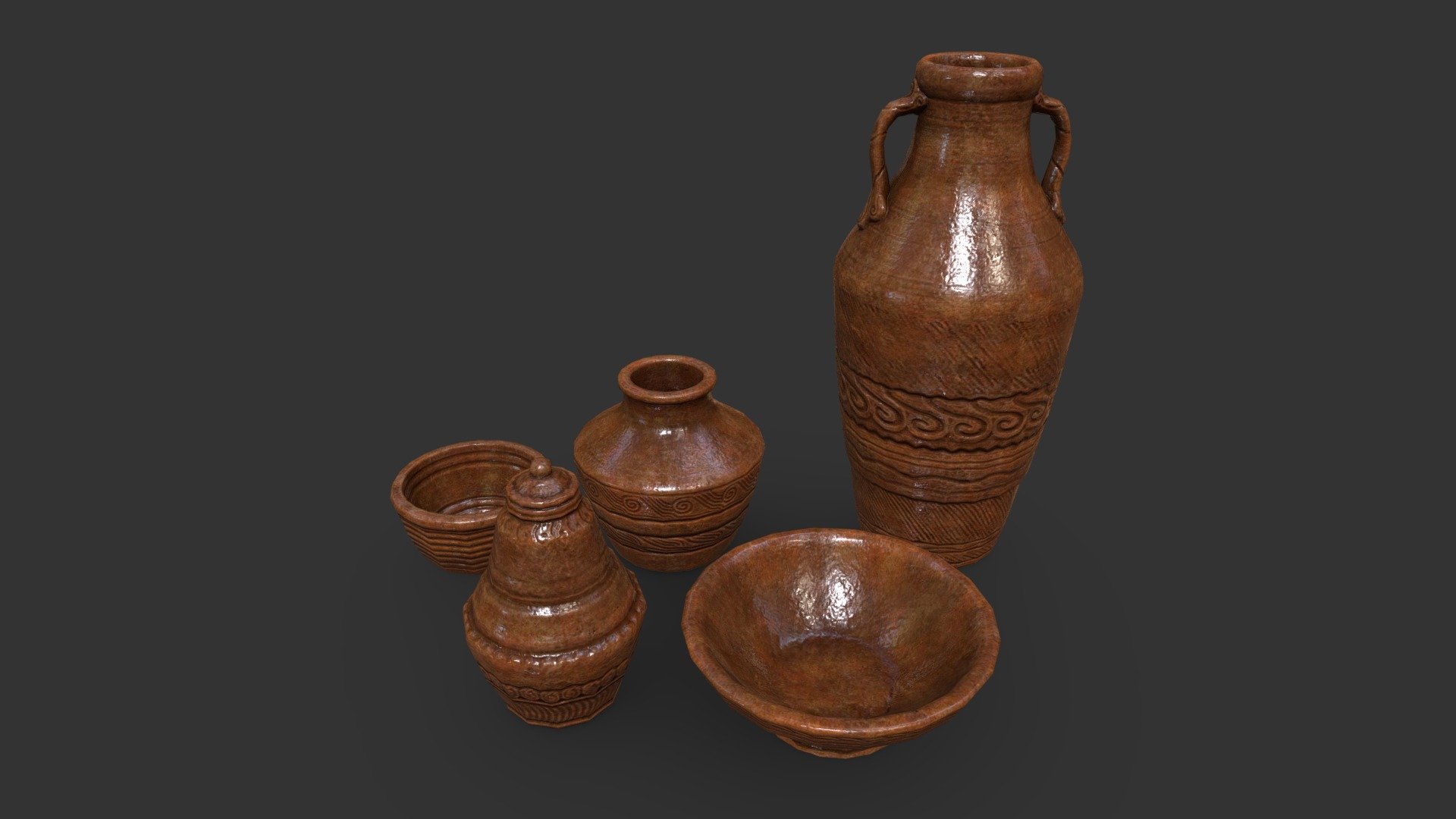 Fantasy clay props set2 - 3D model by kumabeer [76fd604] - Sketchfab