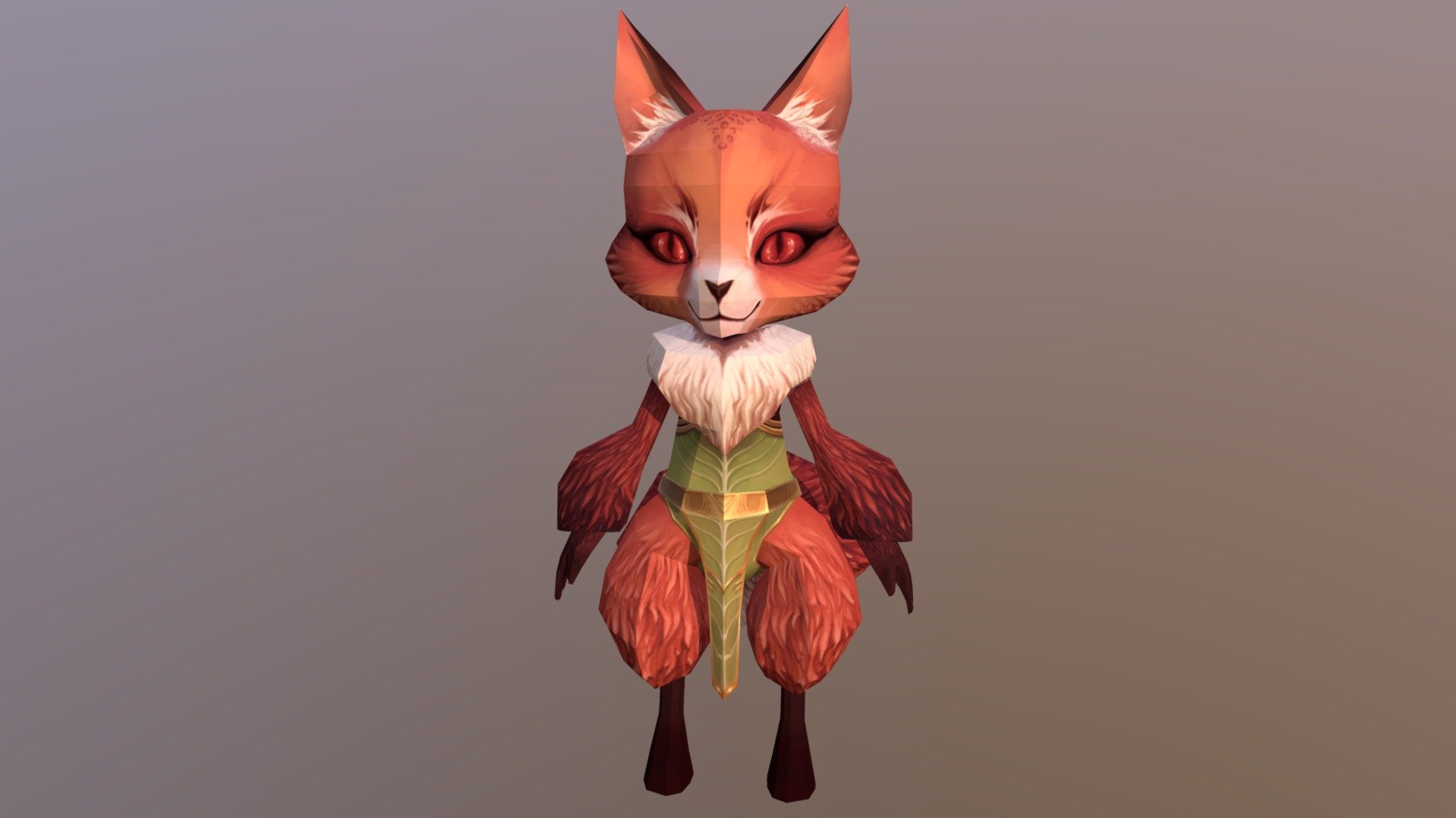 Merged Fox Export - 3D model by onyxonxa [76fd64e] - Sketchfab