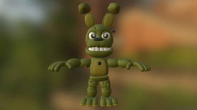 Adventure Springtrap model - Download Free 3D model by laulaublender ...