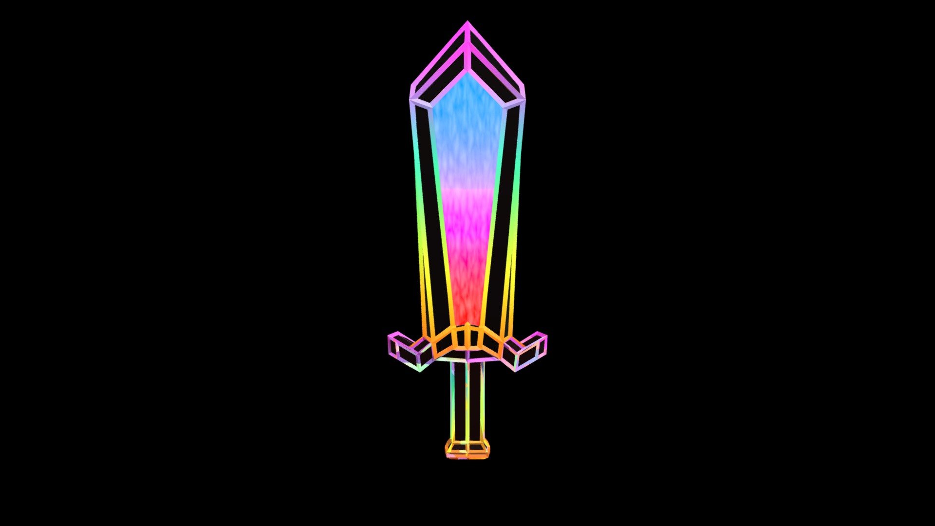 rainbow Sword - Download Free 3D model by AlphaScythe [76ffc03] - Sketchfab