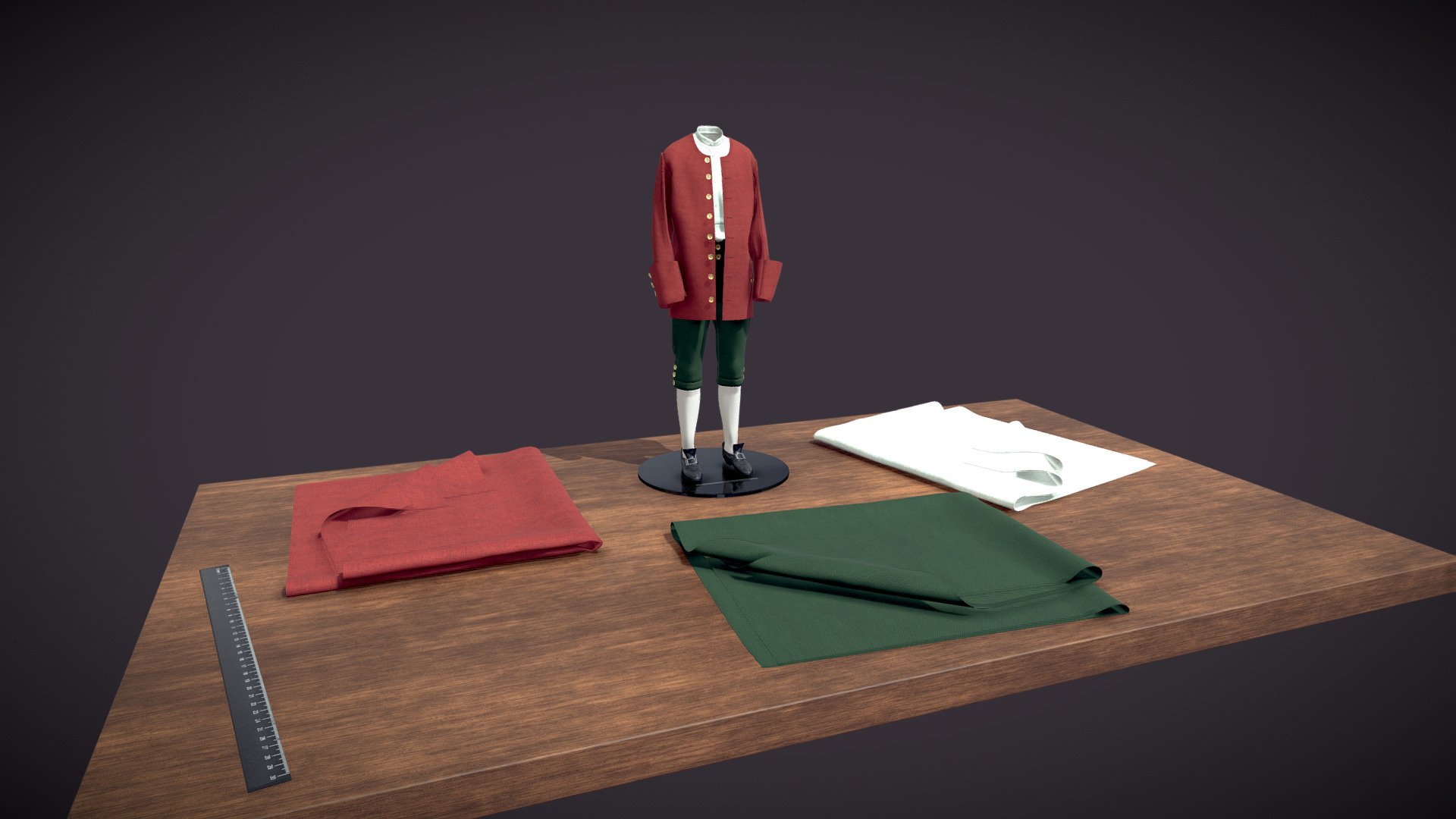 Textiles: Man's costume #4 - Download Free 3D model by Aleksei Moskvin ...