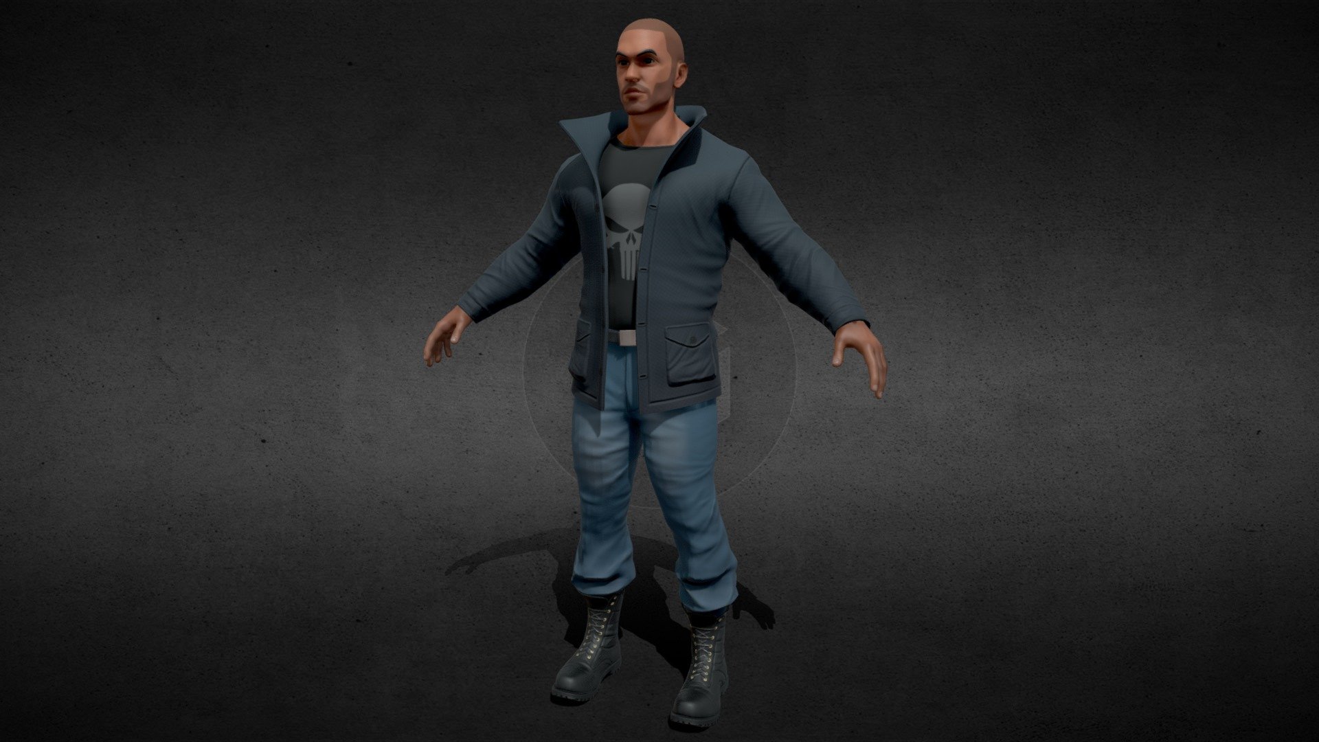 Punisher (Unreal Engine skeleton ) - Buy Royalty Free 3D model by Sunny ...
