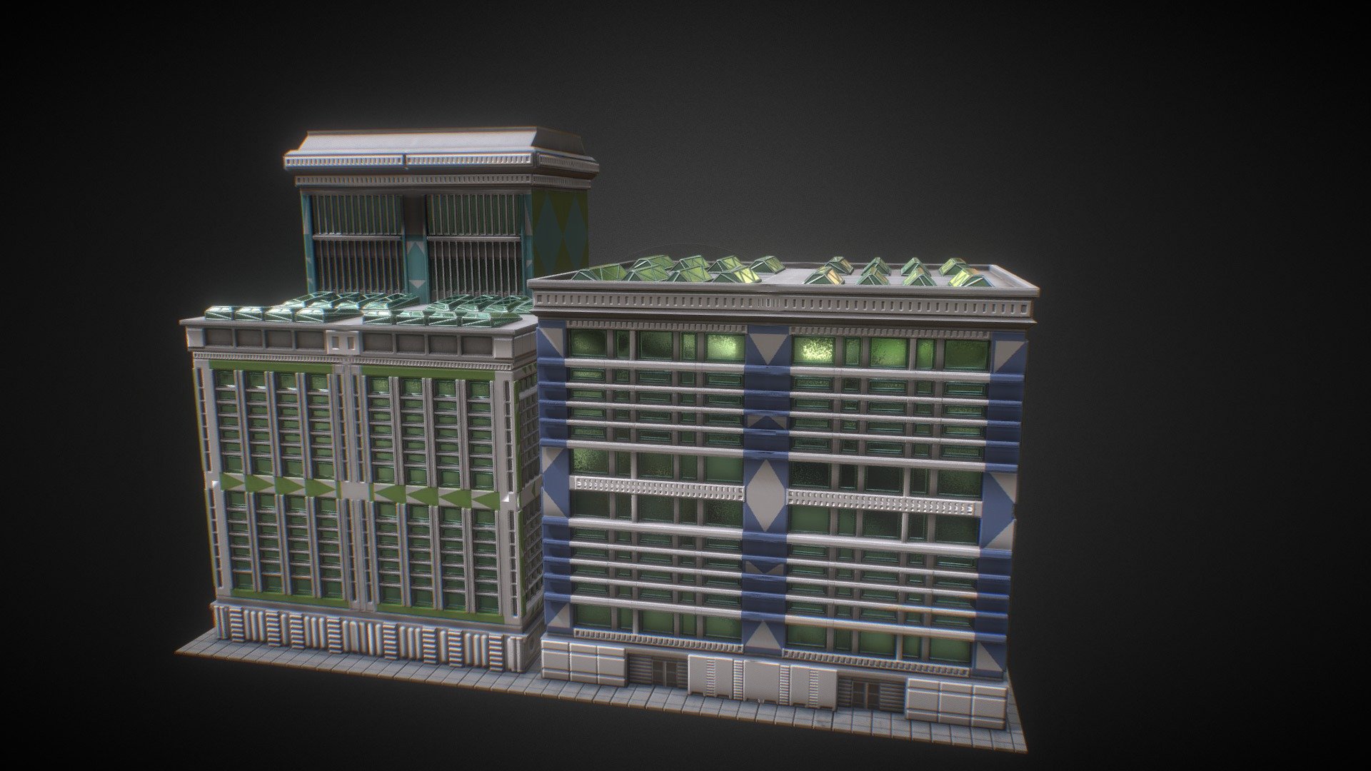 Low Poly Building Assets_19 - 3D model by _voxel_ [7706138] - Sketchfab