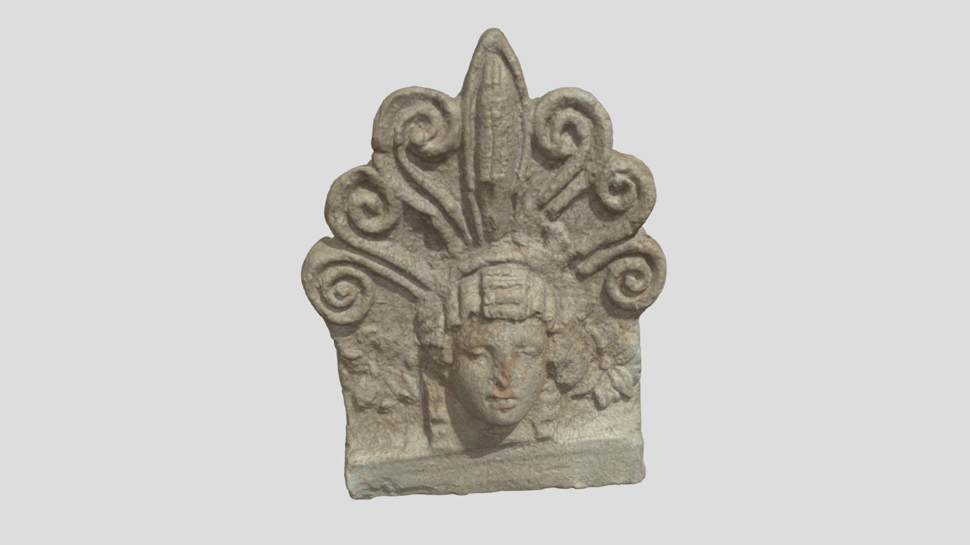 Terracotta (Antefix) - Cosa Excavations C19.186 - Download Free 3D ...