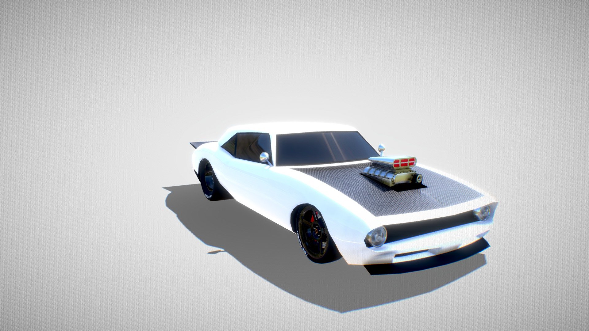 Custom High Poly Muscle Car Drag Car - Download Free 3D model by the 86 ...