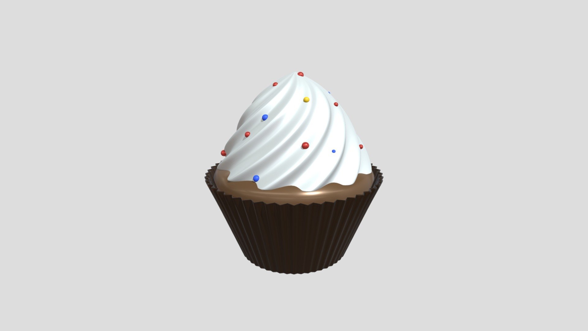 Cupcake - 3D model by shechtershani [7708aec] - Sketchfab