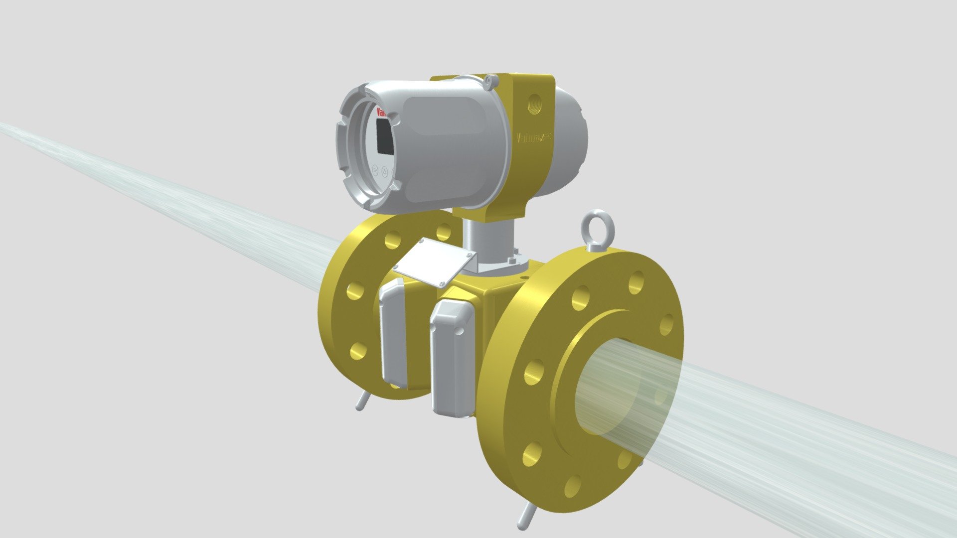 ULTRASONIC FLOW MTETER - 3D model by adrian6377 [7708ebe] - Sketchfab
