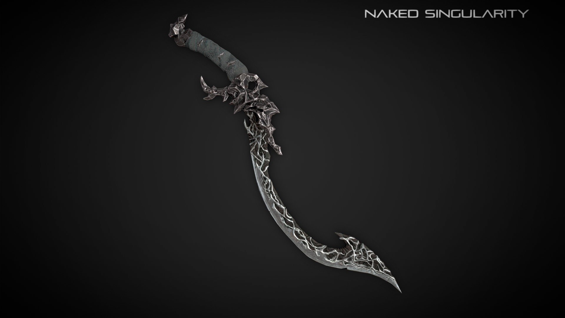 Curved Dagger | Medieval dark fantasy weapon - Buy Royalty Free 3D model by Naked Singularity ...