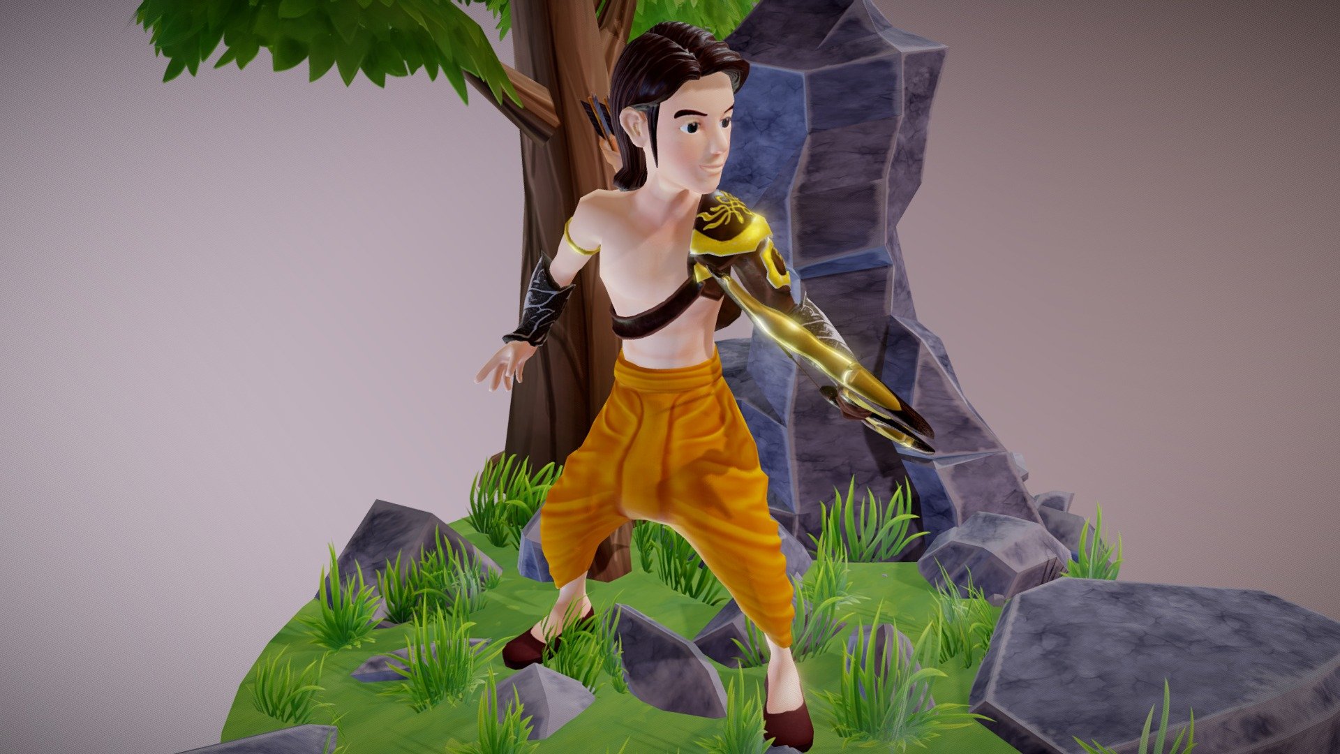 Nanha Arjun - 3D model by KarnaGames [770bc44] - Sketchfab