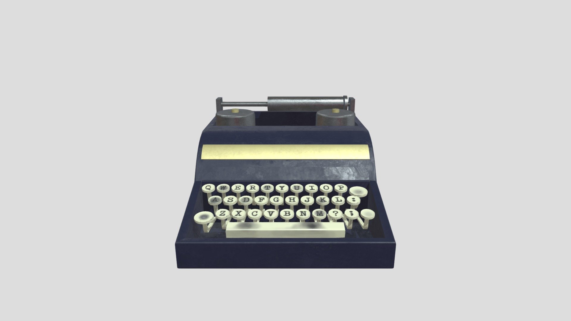 Vintage Typewriter - 3D model by Lejdestad [770c83d] - Sketchfab