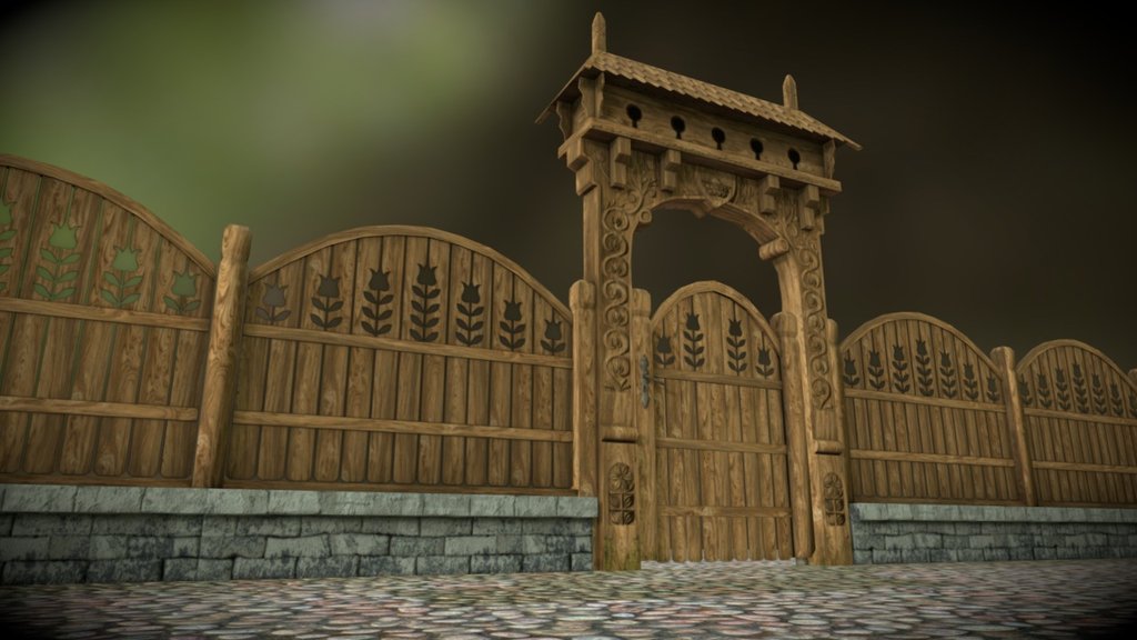 Szekely_gate - 3D model by NorbertNagy [770f272] - Sketchfab