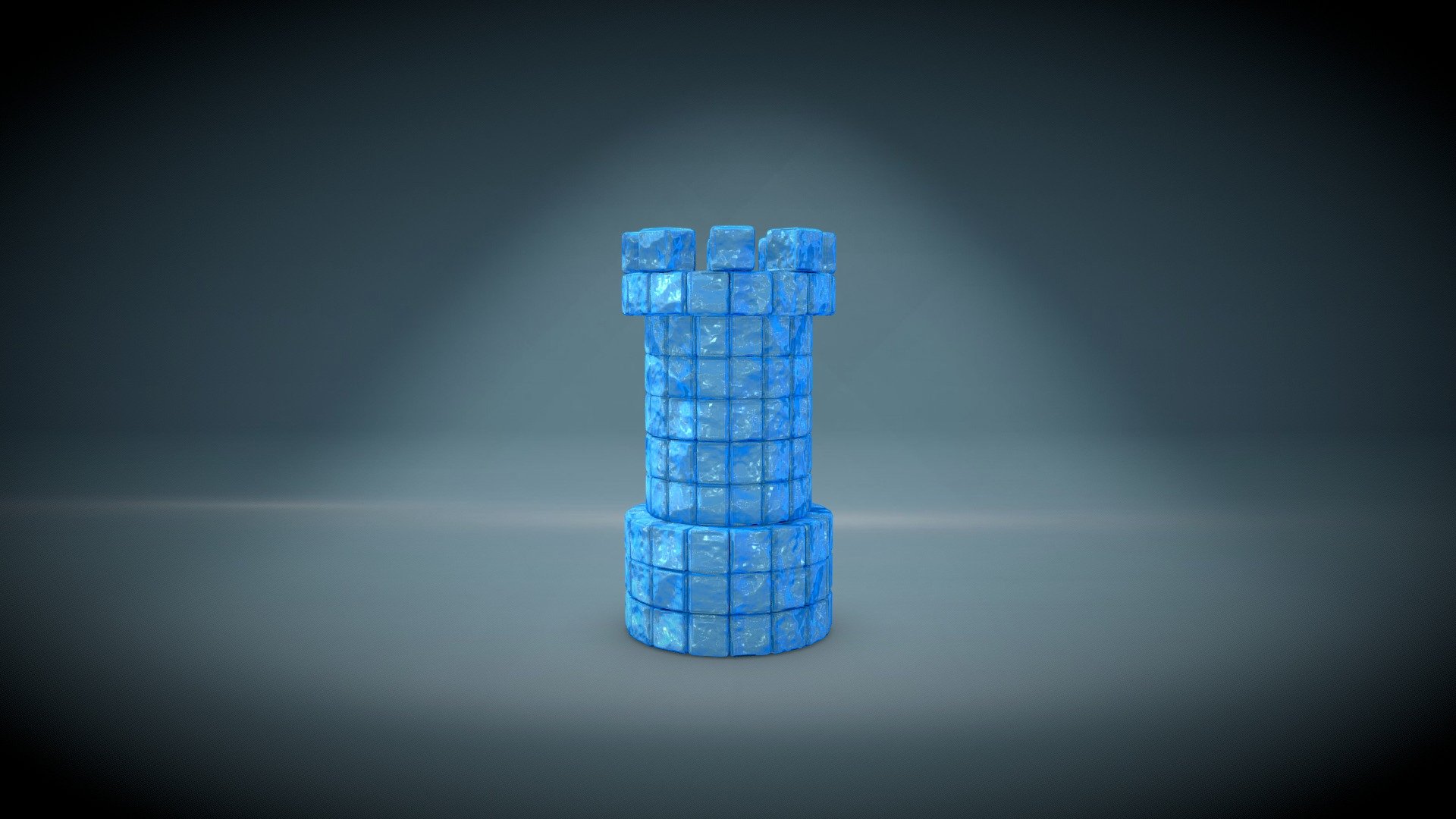 Ice Castle Rook - Ocean Chess Set - Buy Royalty Free 3D model by ...