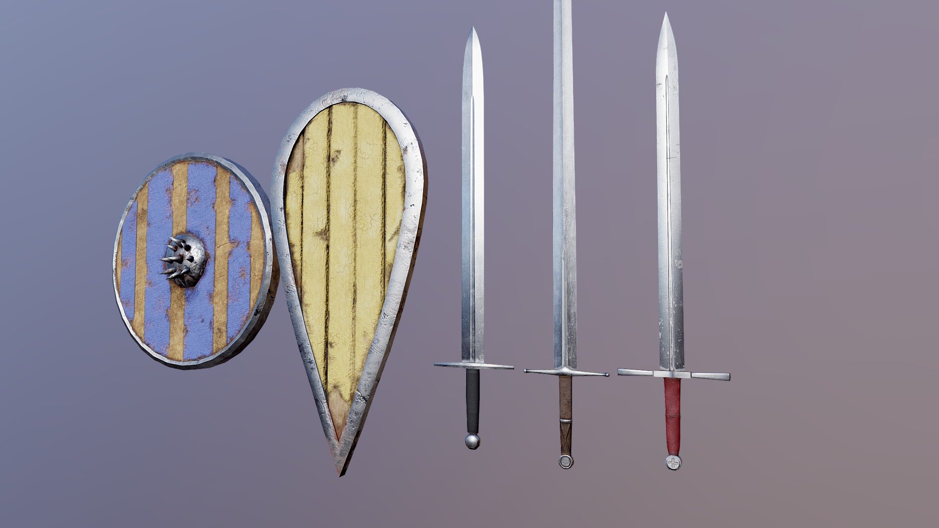 Medieval Swords - 3D model by MadeBy (@ilyarnyuk) [7710760] - Sketchfab