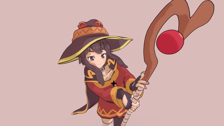 Megumin 3D models - Sketchfab