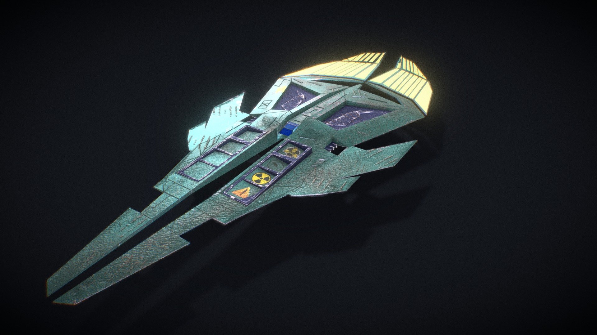 Spaceship - Download Free 3D model by InsertSona [7714b45] - Sketchfab