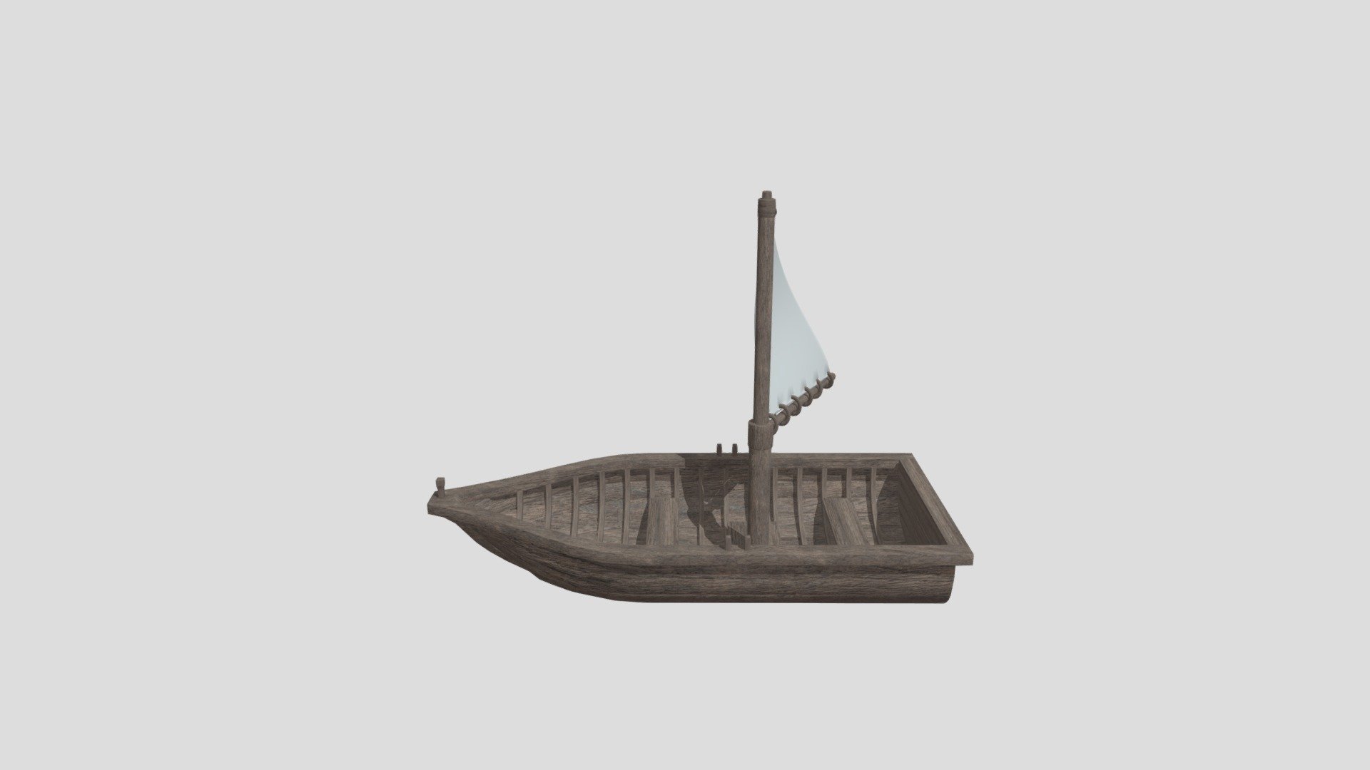 Sailboat with a triangle mast - 3D model by LCA123 [771b4f4] - Sketchfab