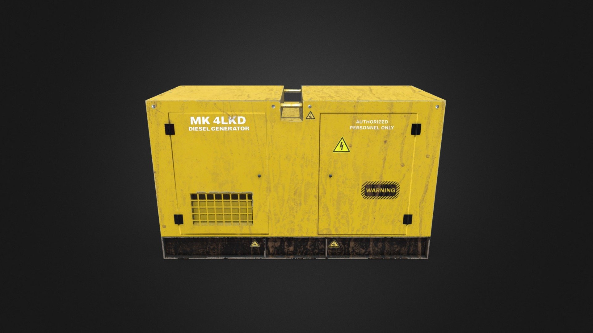 Diesel generator - 3D model by jarno.van.buyten [771b82c] - Sketchfab