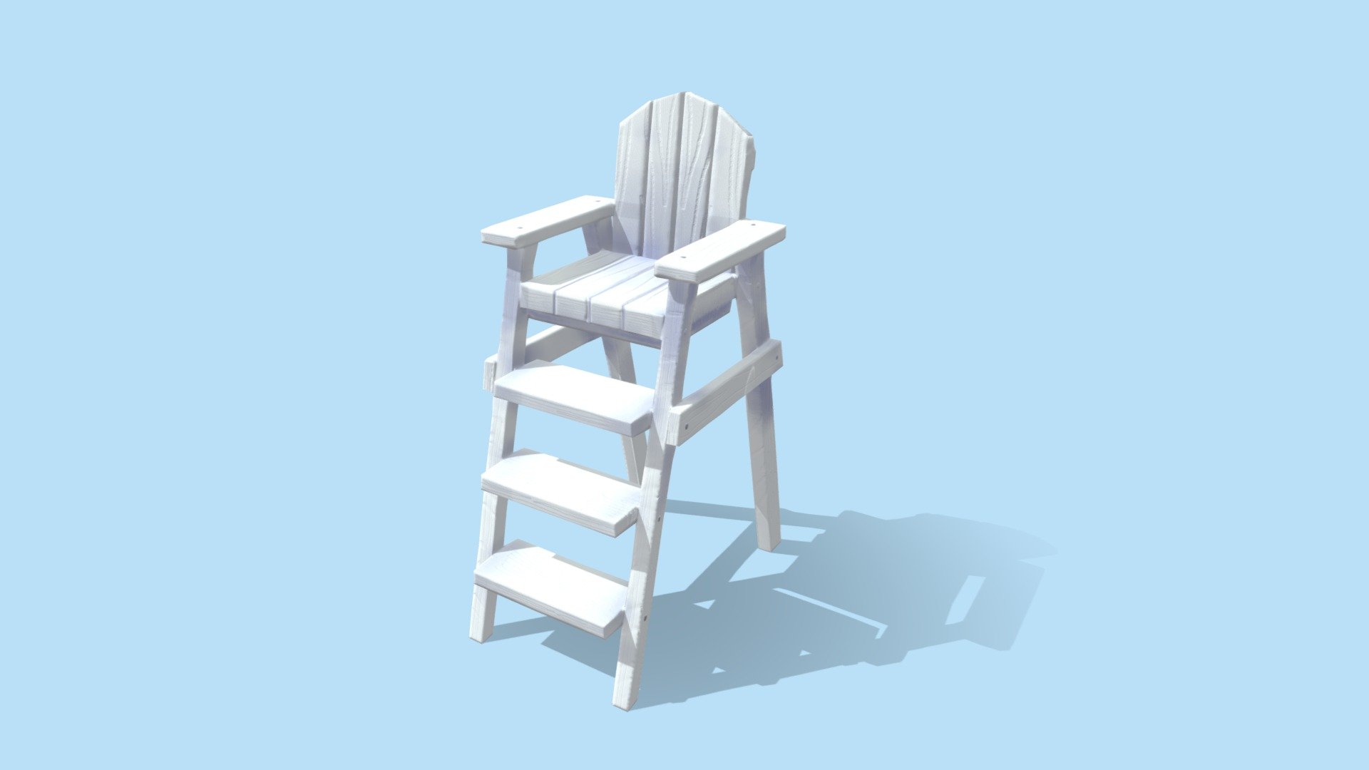Lifeguard Chair Asset - Download Free 3D model by beelur (@beeiur ...