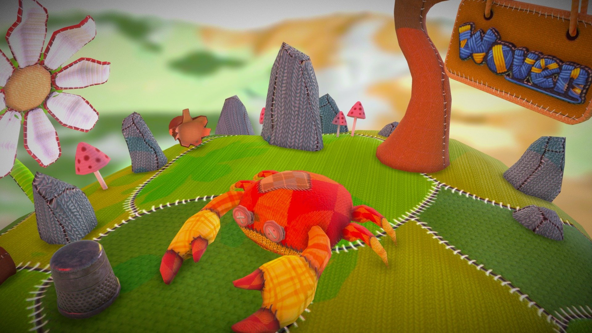Woven - Crab - 3D model by Matt_Alterego (@Alterego_Games) [771e4e7] - Sketchfab