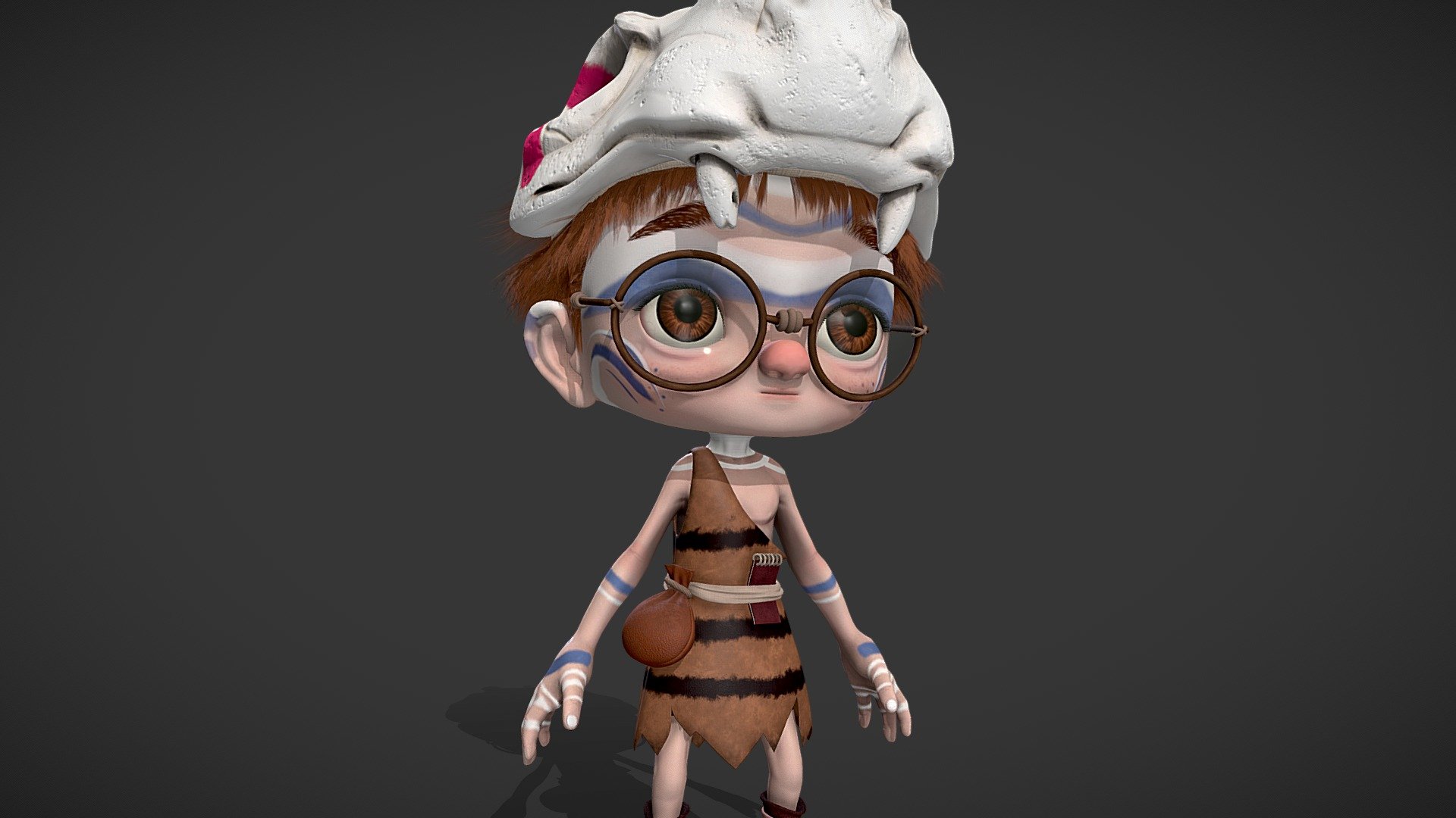 Primitive Era Male Character Design - Buy Royalty Free 3D model by ...