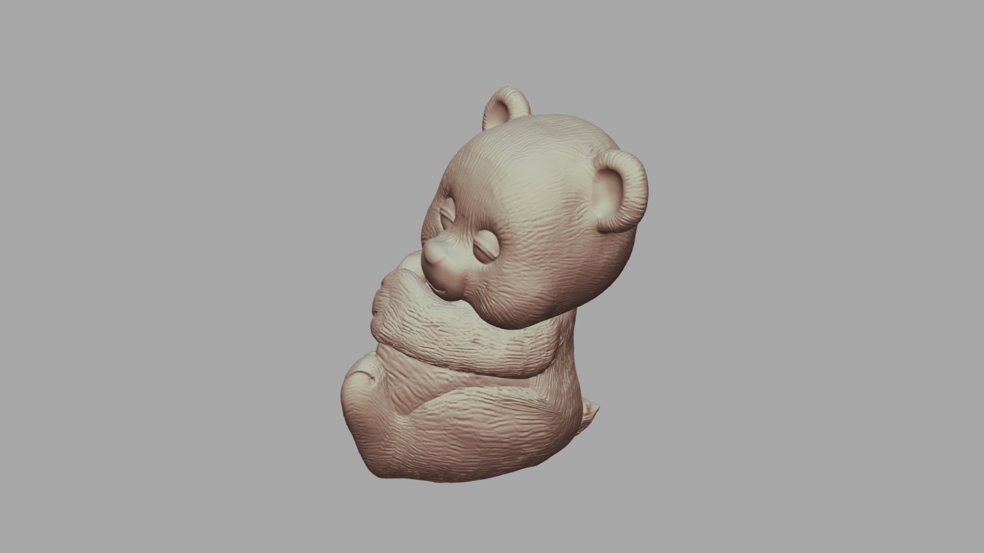Teddy bear (third of three) - 3D model by rinattt44 [771fad5] - Sketchfab