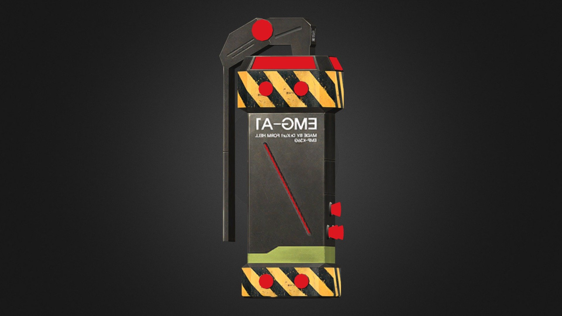 Mass Grenade red - 3D model by Dimac [77202f1] - Sketchfab