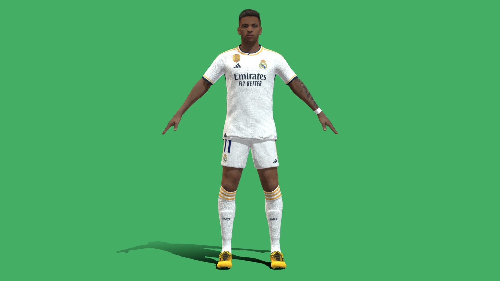 3D Rigged Rodrygo Real Madrid 2024 - copy - 3D model by tranduytankts ...