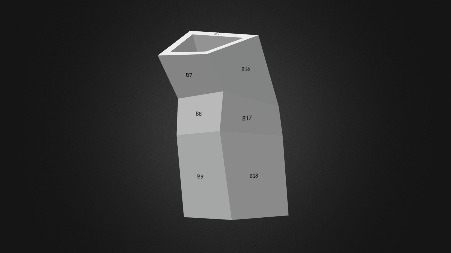 B - 3D model by mikurban [7723c9f] - Sketchfab