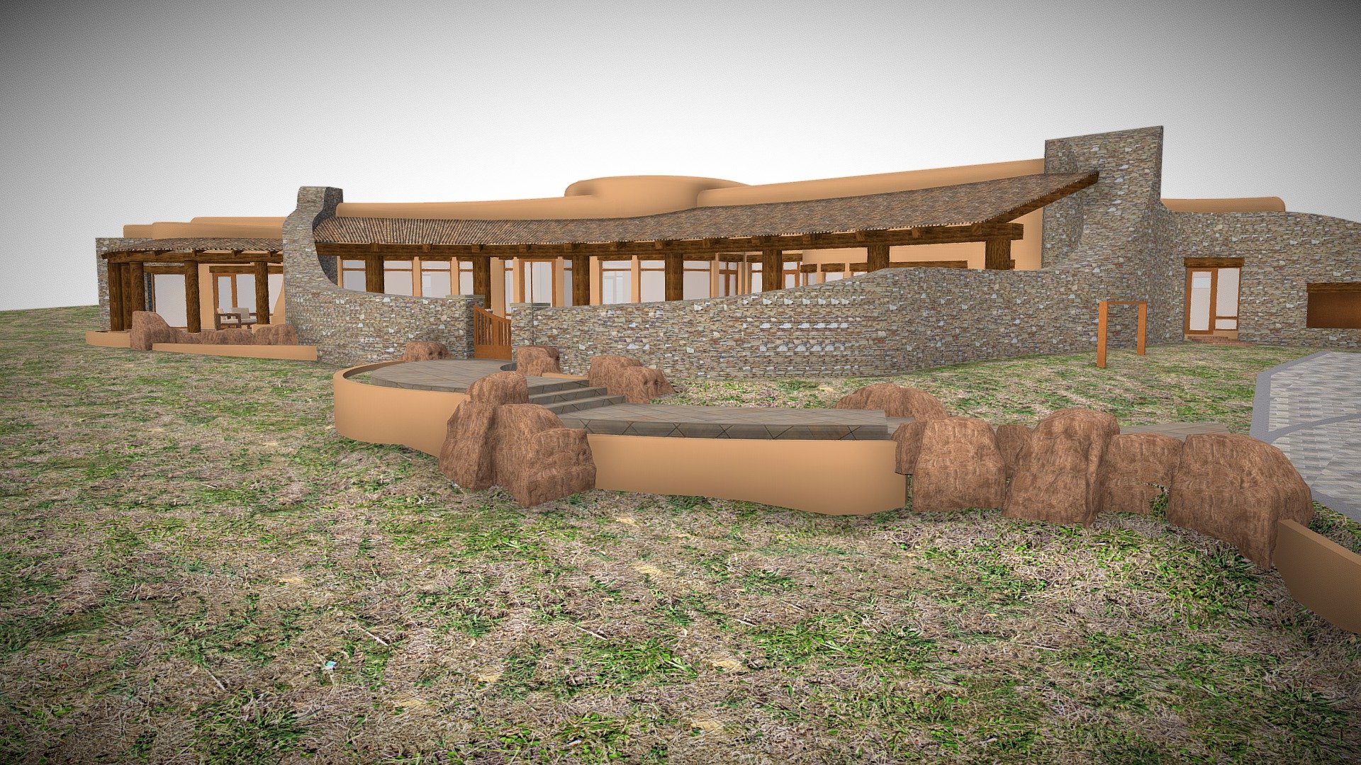 Organic Pueblo Taaca - 3D model by Jessica Hutchison-Rough ...