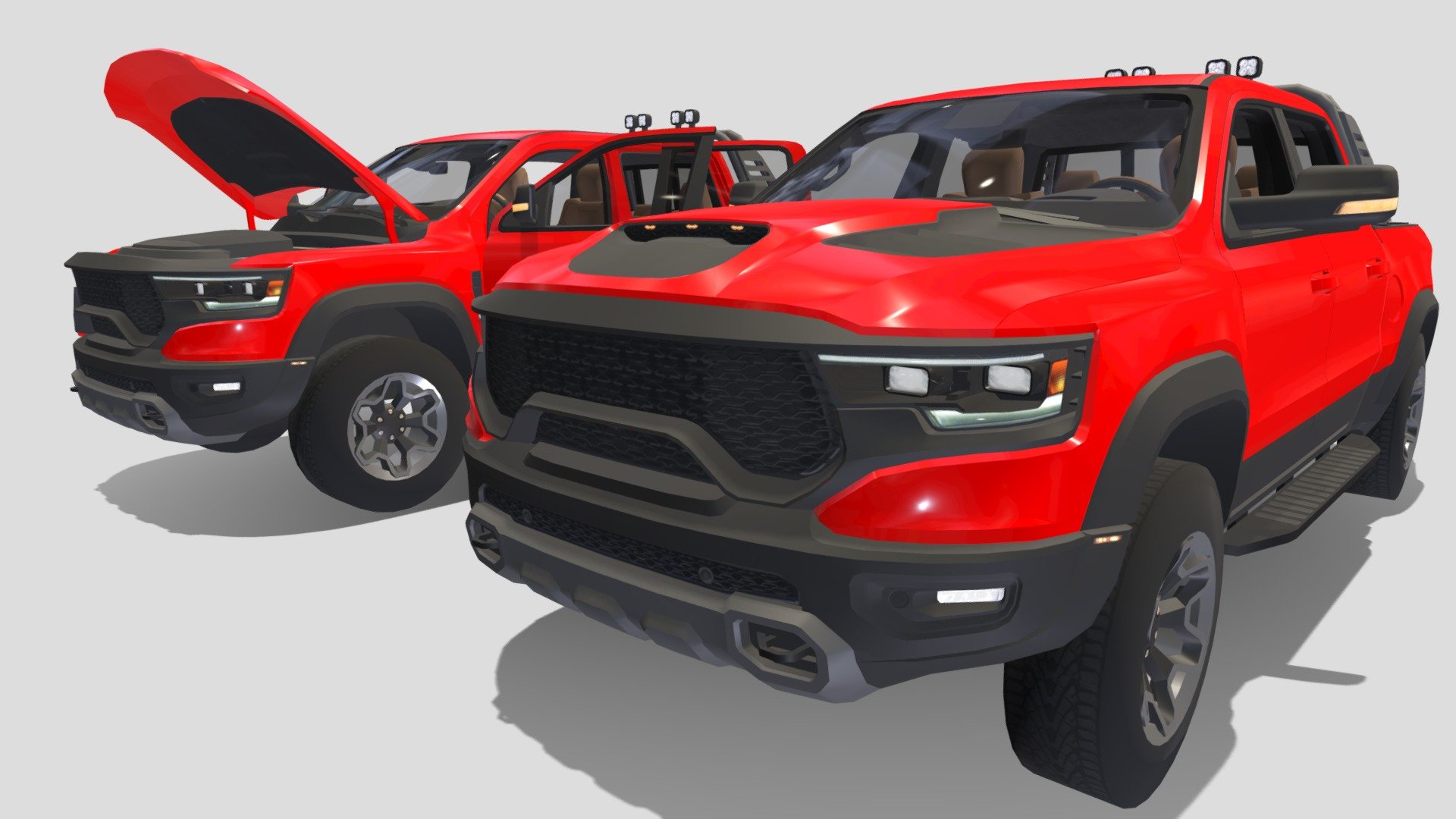 Ram 1500 TRX - 3D model by entervent [772a10f] - Sketchfab