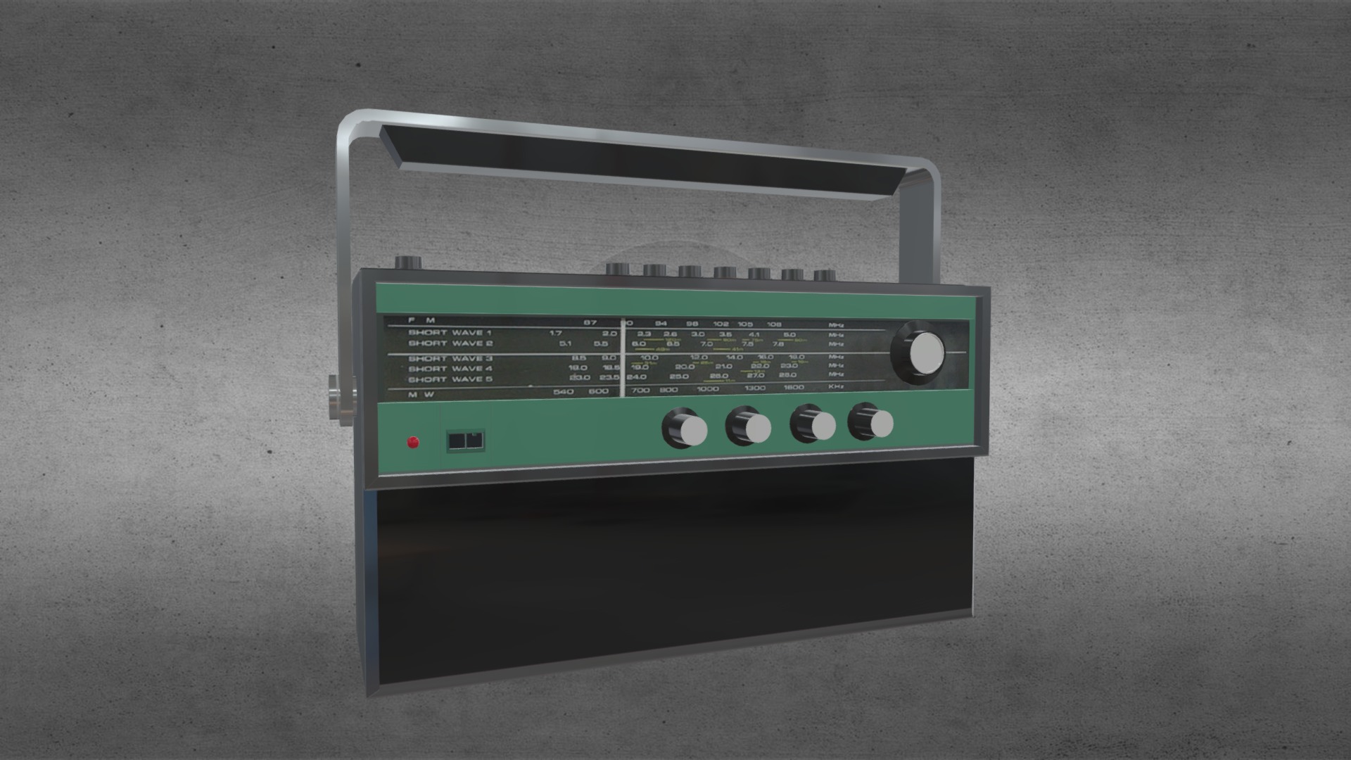 Low Poly Radio - 3D model by krys1997 [772a4e8] - Sketchfab