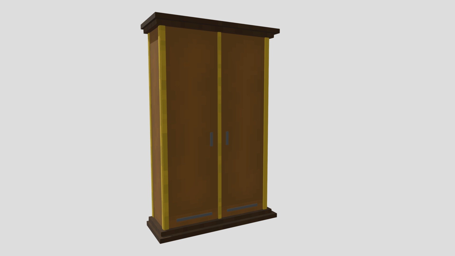 Wooden Closet - 3D model by Aixorys (@AixoryYT) [772ad43] - Sketchfab